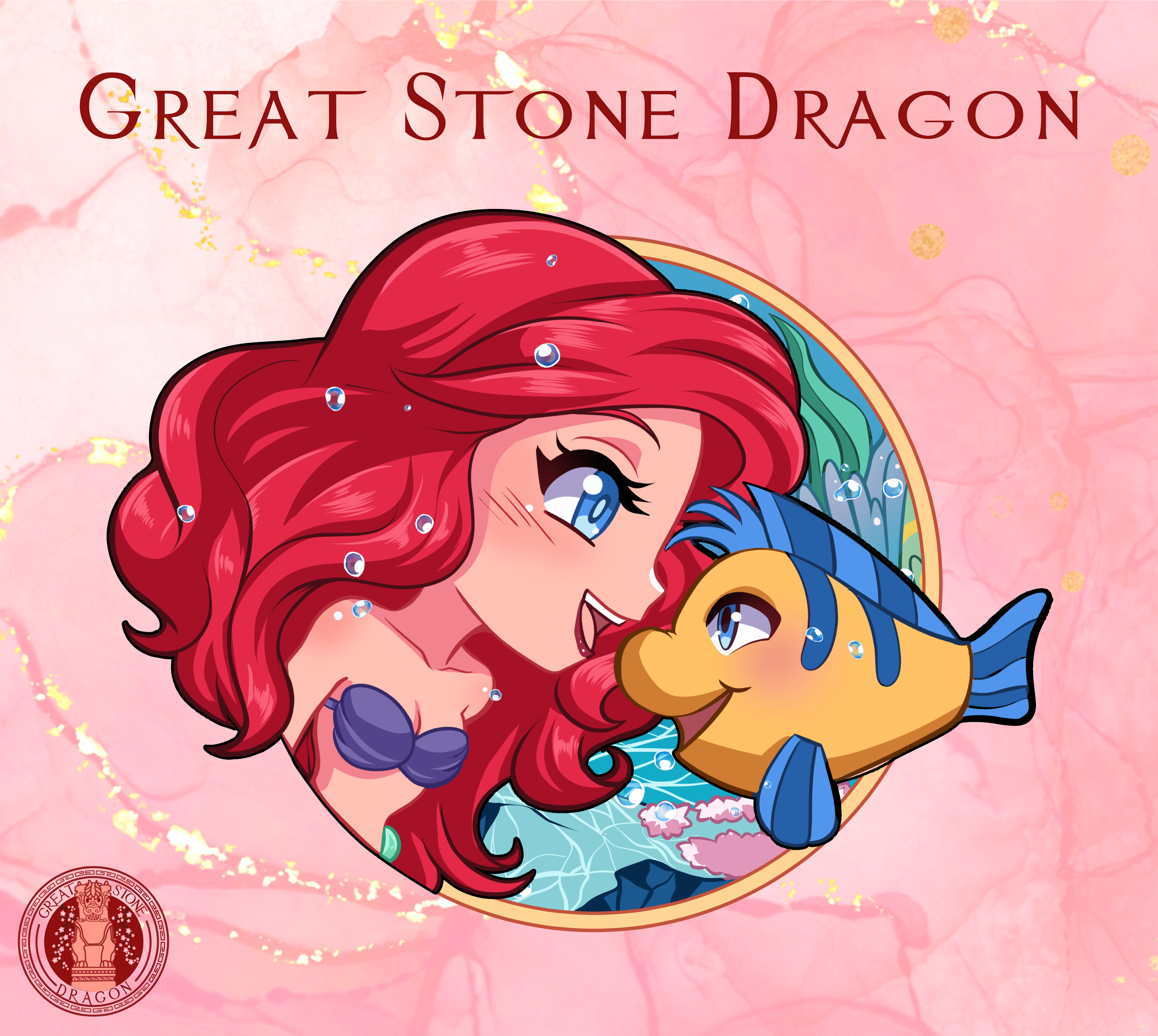 Ariel– Profile Sticker – Great Stone Dragon