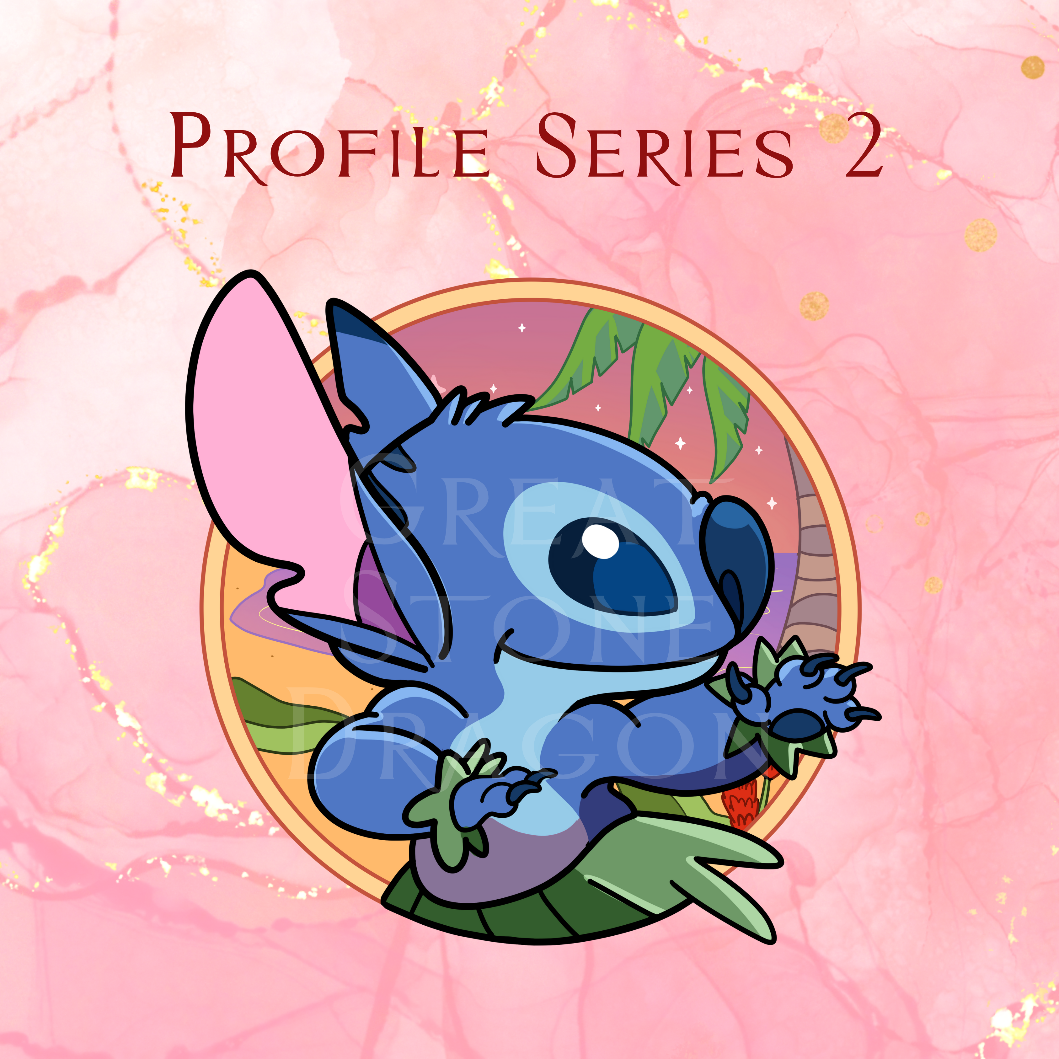 Stitch– Profile Sticker – Great Stone Dragon